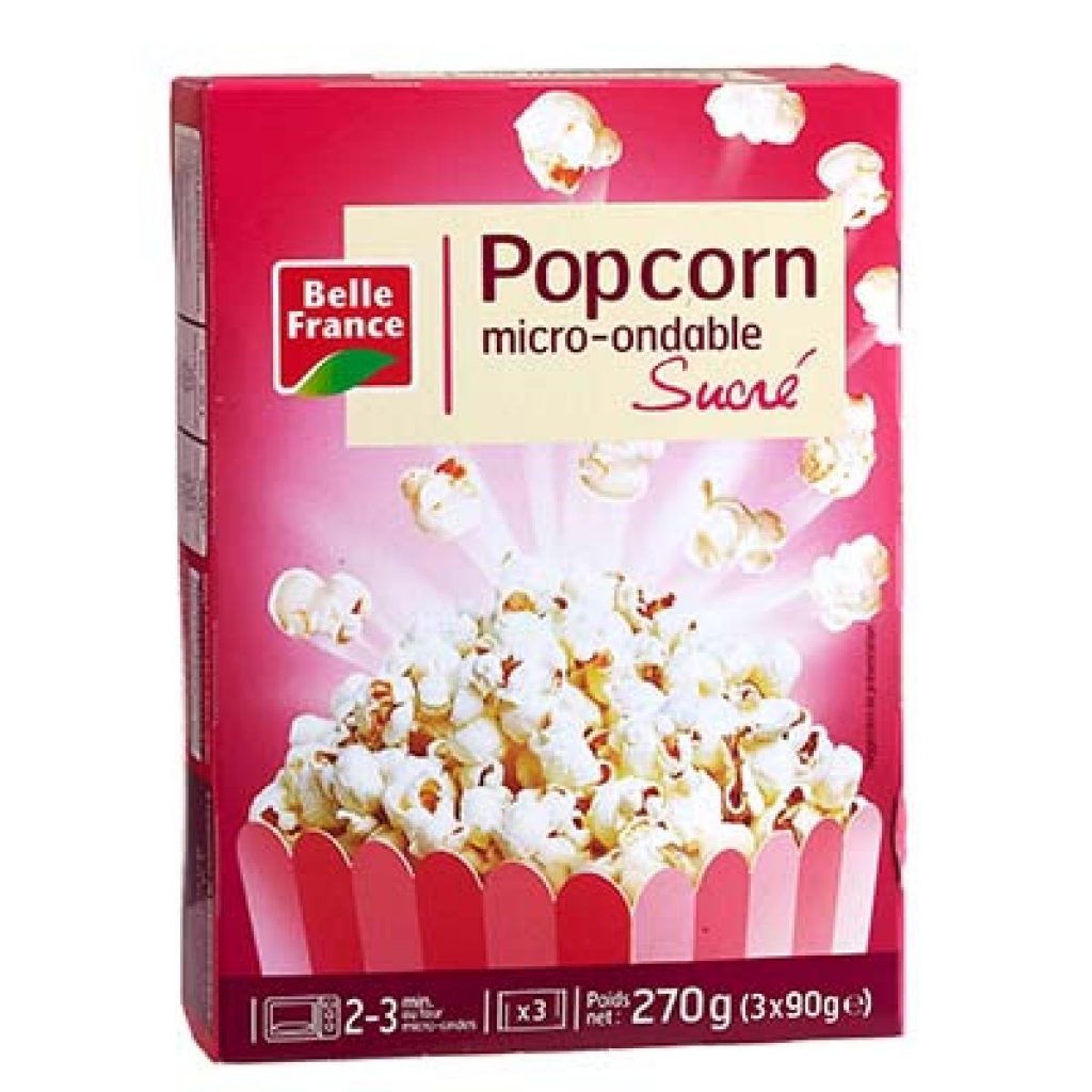 SACHET 3X90G POP CORN SUCRÉ BELLE FRANCE - Boutique CABF