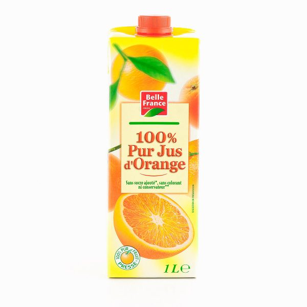 BRIQUE 1L PUR JUS D'ORANGE BELLE FRANCE - Boutique CABF