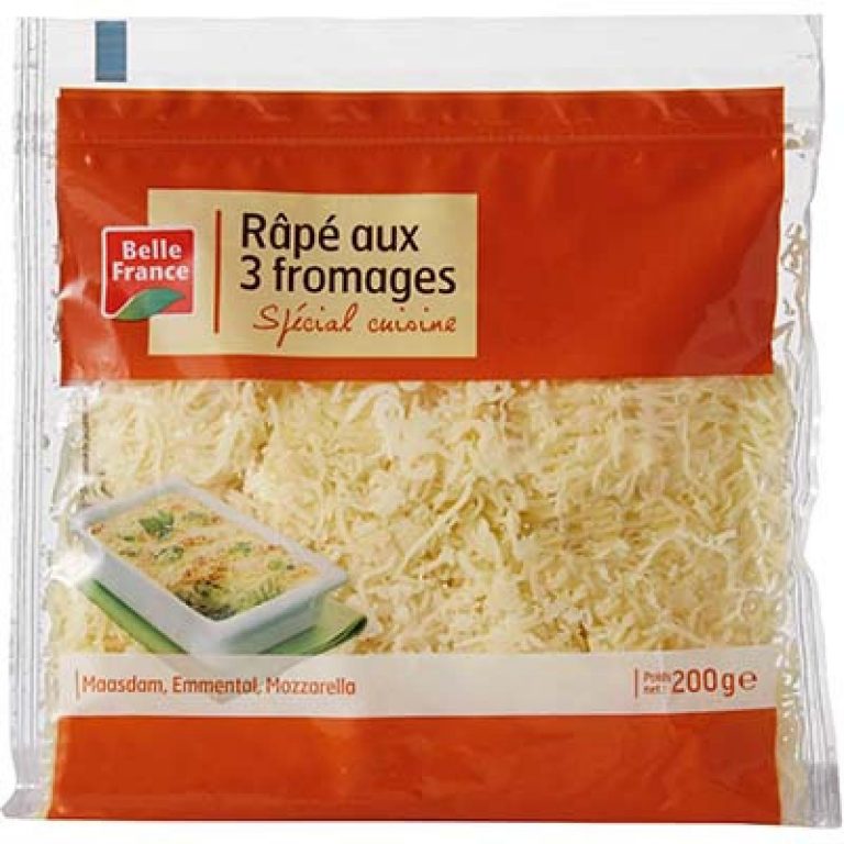 MÉLANGE RÂPÉ DE 3 FROMAGES 200G - BELLE FRANCE - Boutique CABF
