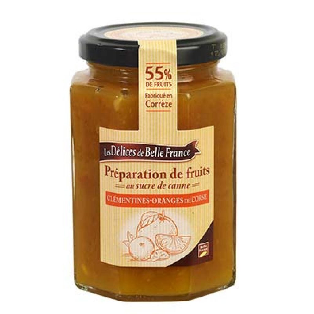 BOÎTE 315G FRUITS ORANGE/CLÉMENTINE DÉLICES DE BELLE FRANCE - Boutique CABF