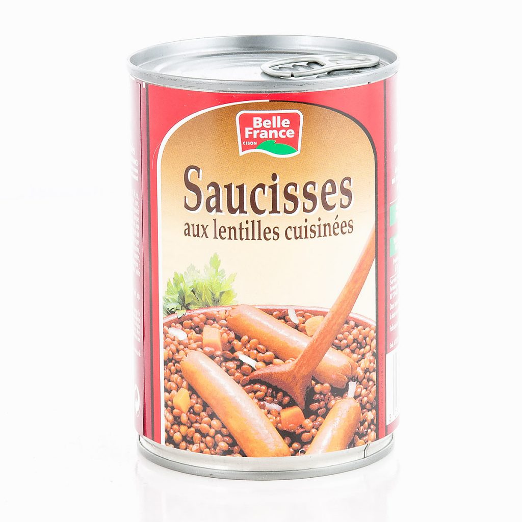 1X2 SAUCISSE LENTILLE BELLE FRANCE - Boutique CABF