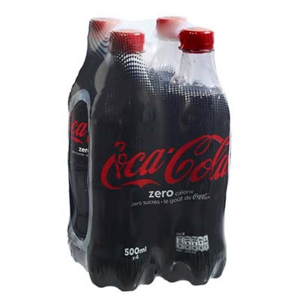 PET 4X50CL COCA COLA ZERO - Boutique CABF